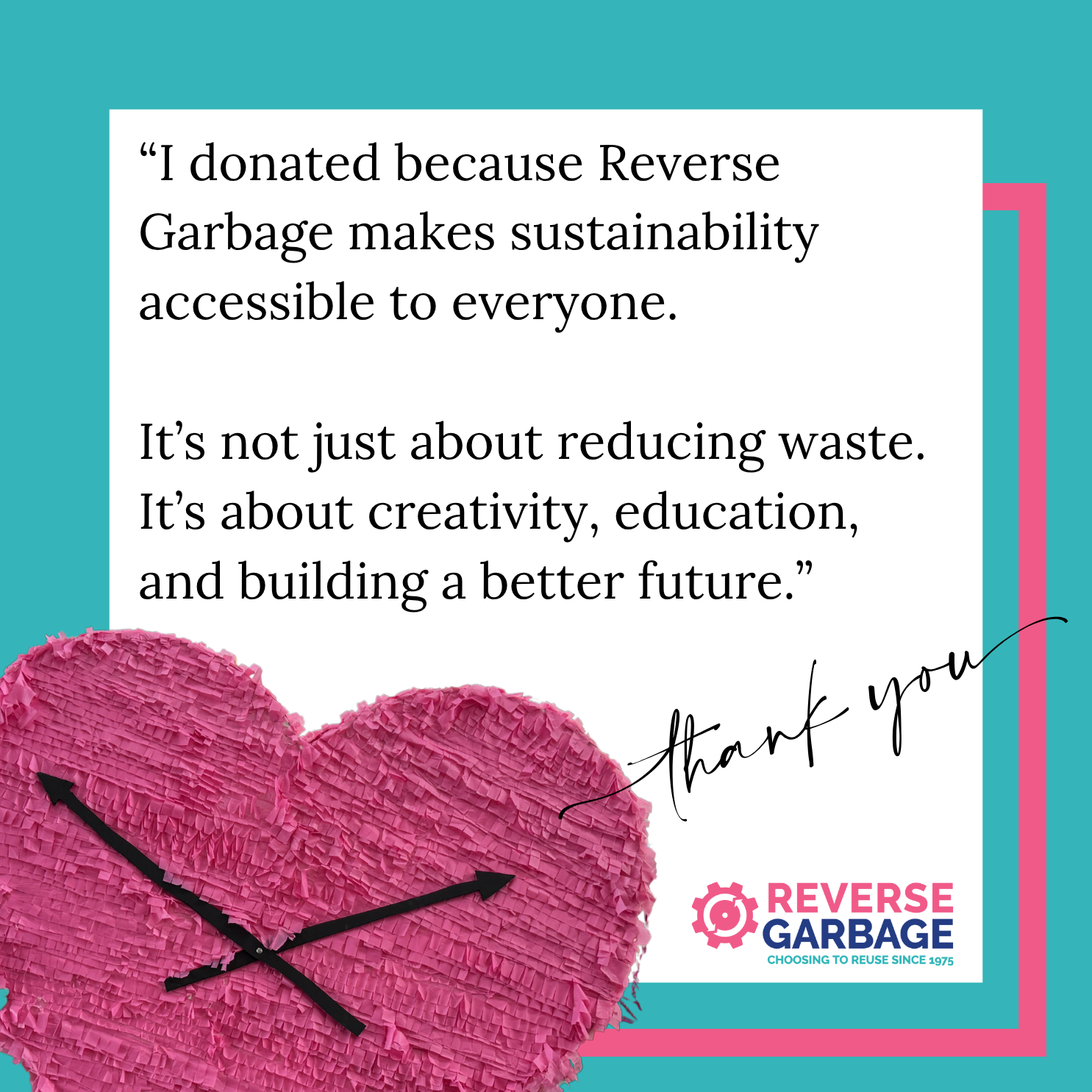 Donate Money – Reverse Garbage